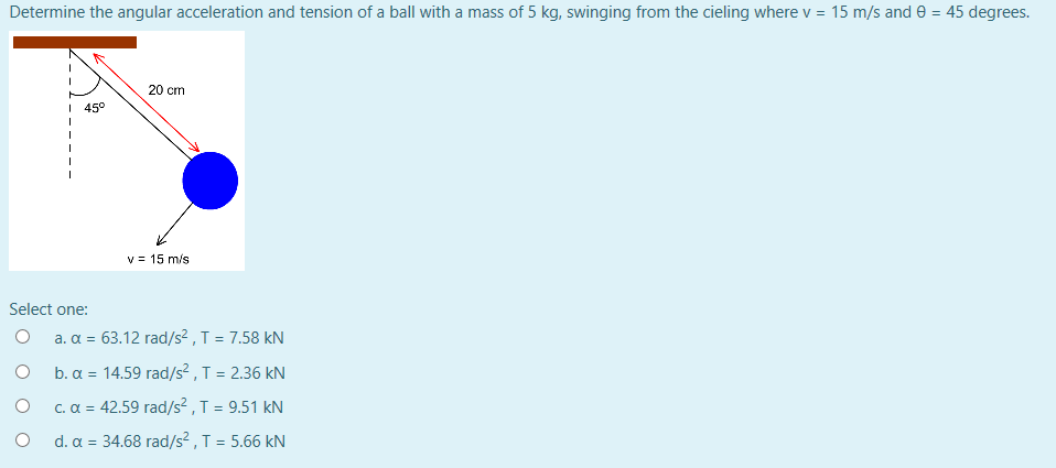 Solved Determine the angular acceleration and tension of a | Chegg.com