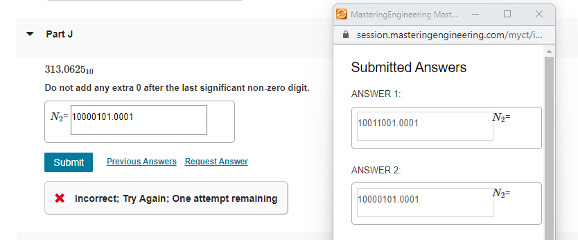 Solved Mastering Engineering Mast... Х Part J | Chegg.com