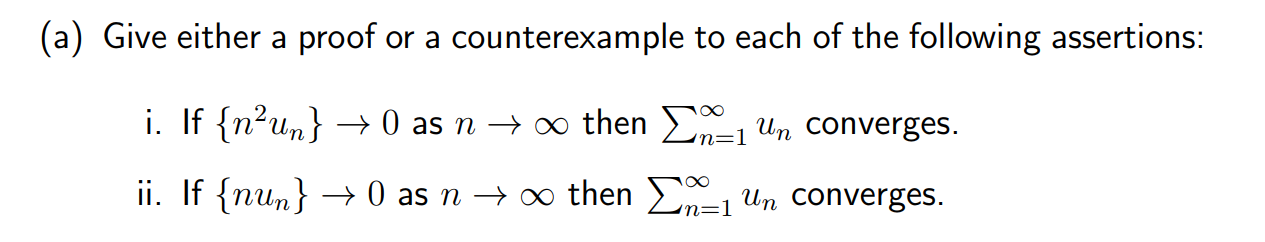 Solved (a) Give either a proof or a counterexample to each | Chegg.com