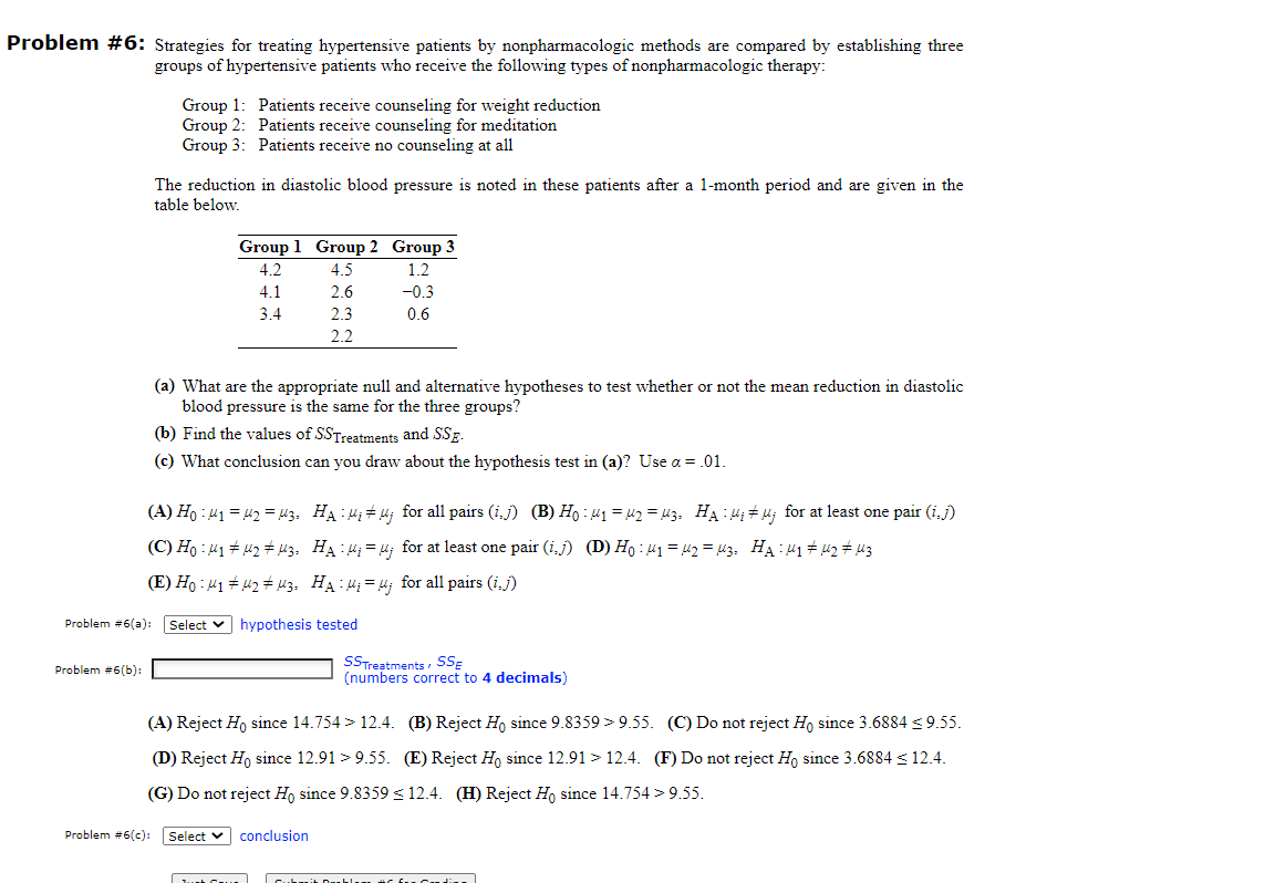 Solved Problem #6: Strategies for treating hypertensive | Chegg.com