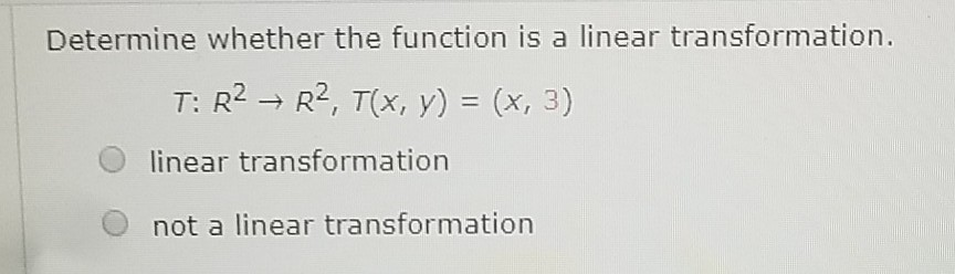Solved Determine whether the function is a linear | Chegg.com