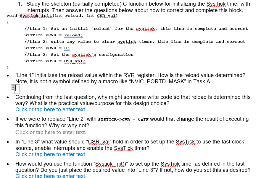 1. Study the skeleton (partially completed) C | Chegg.com
