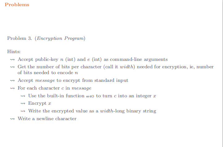 Problem 3. (Encryption Program) Write a program | Chegg.com Problem 3. (Encryption Program) Write a program | Chegg.com