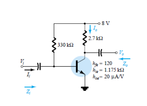 Solved a) calculate the transistor output impedance, input | Chegg.com