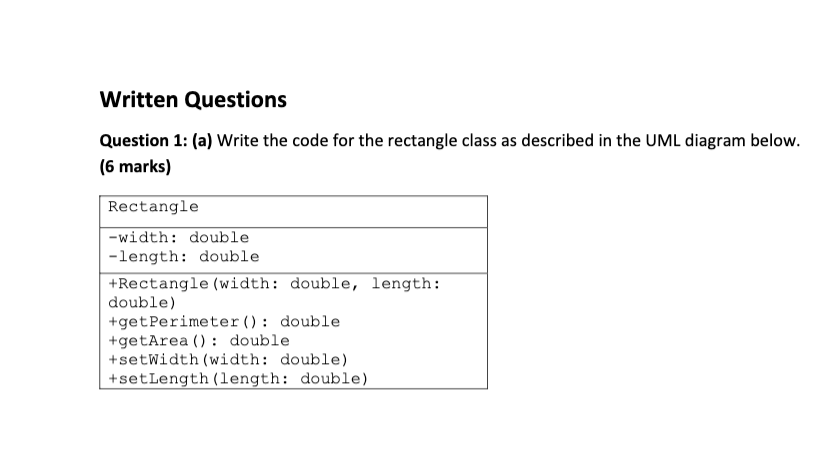 Solved Written Questions Question 1: (a) Write the code for | Chegg.com