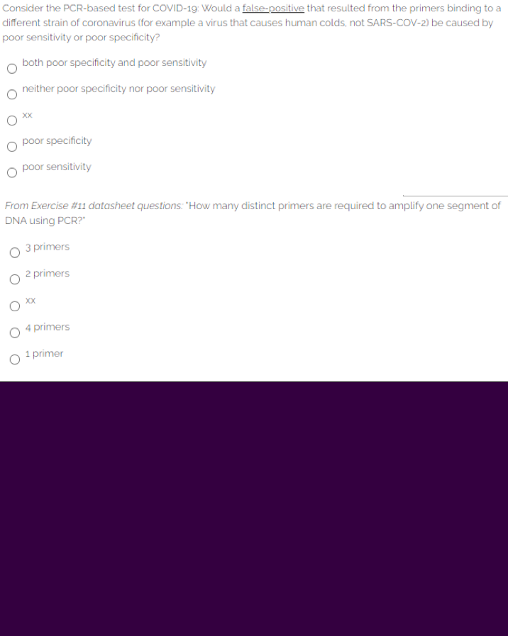 Solved Consider the PCR-based test for COVID-19: Would a | Chegg.com