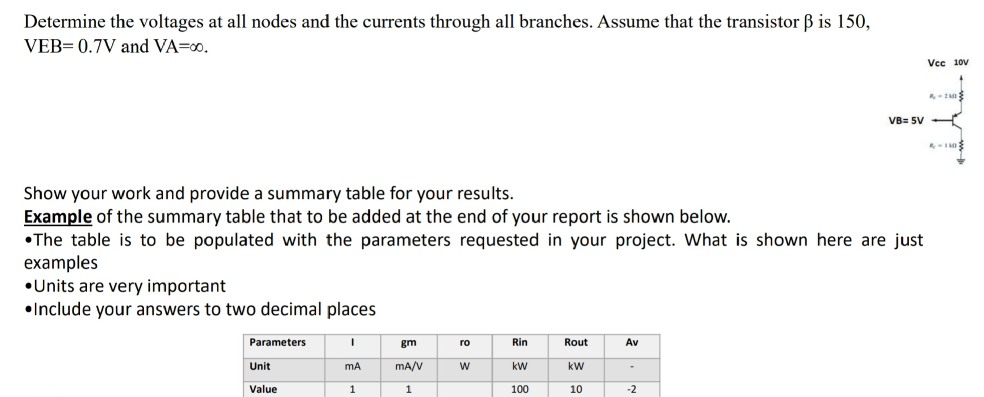 Solved Determine the voltages at all nodes and the currents | Chegg.com