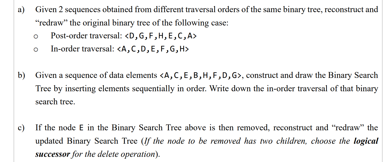 Solved a) Given 2 sequences obtained from different | Chegg.com