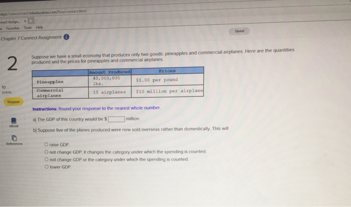 Solved vorites Tools Help Saved pter 7 Connect Assignment 6 | Chegg.com Solved vorites Tools Help Saved pter 7 Connect Assignment 6 | Chegg.com