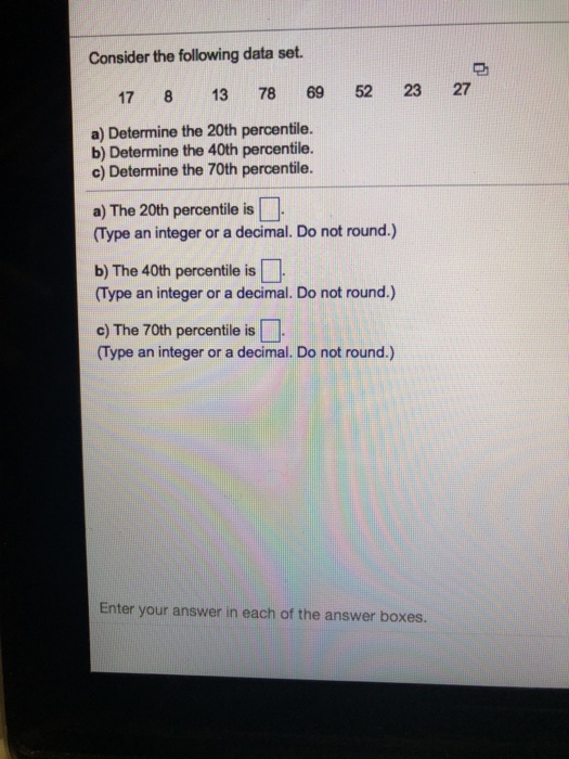 Solved Consider the following sample data for two variables | Chegg.com