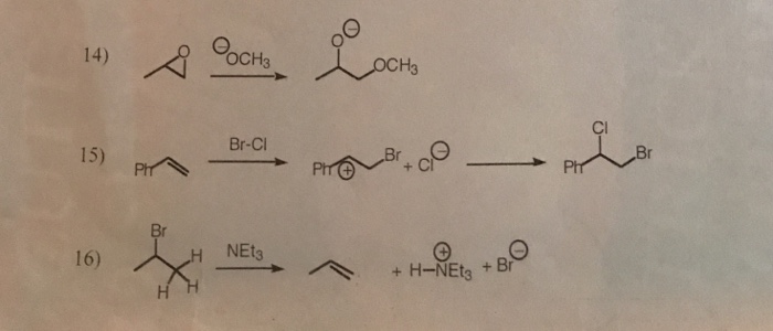 Solved OCH3 Cl Br NEt3 | Chegg.com