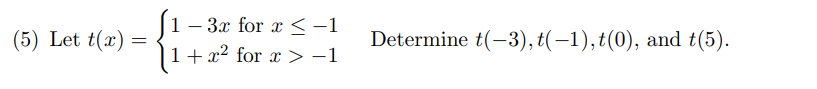 Solved I understand how to do the 1-3x for x is less than or | Chegg.com