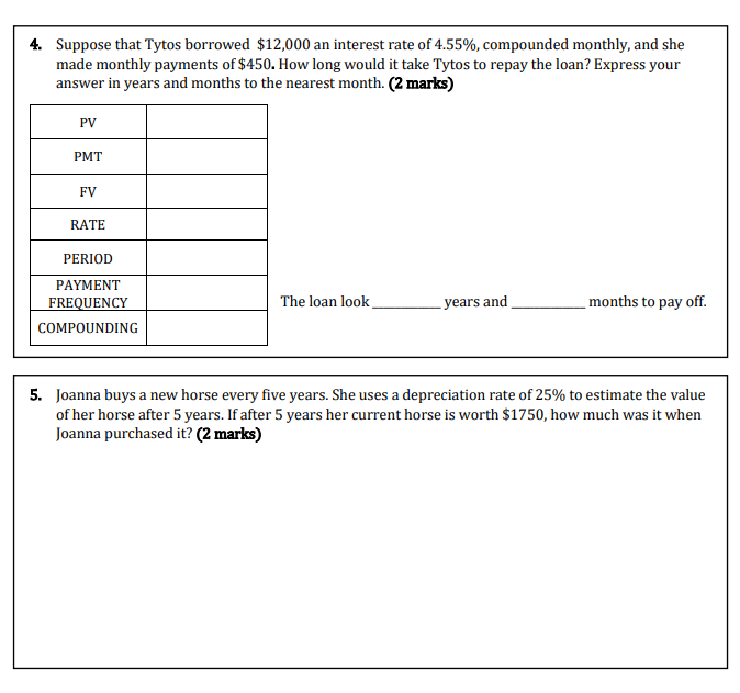 Solved Math Foundations 30 Unit 2 Math Lab 6. Janei needs to | Chegg.com