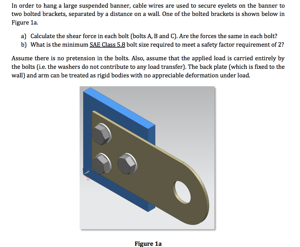 Solved In order to hang a large suspended banner, cable | Chegg.com