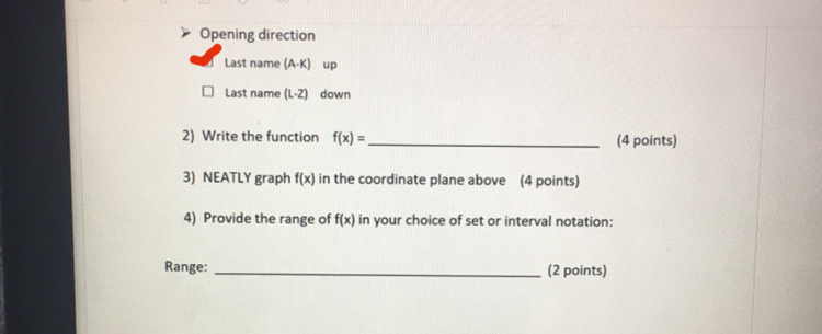 Solved Use this general form for a linear absolute value | Chegg.com