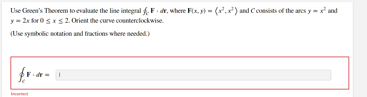 Solved Evaluate I=∮CF⋅dr, where F(x,y)= y+sin(x2),x2+ey2 | Chegg.com