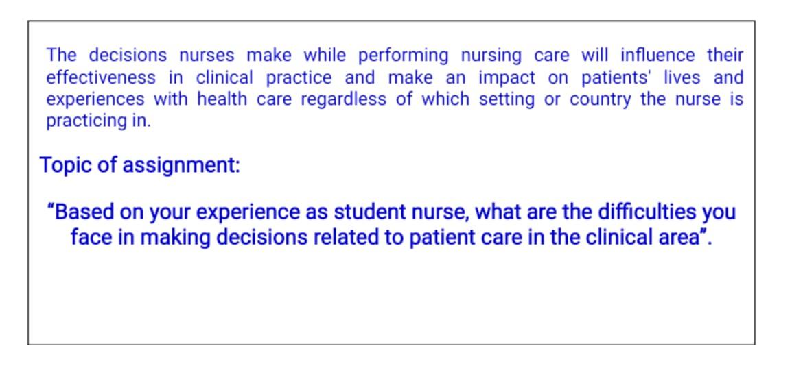 Solved The decisions nurses make while performing nursing | Chegg.com