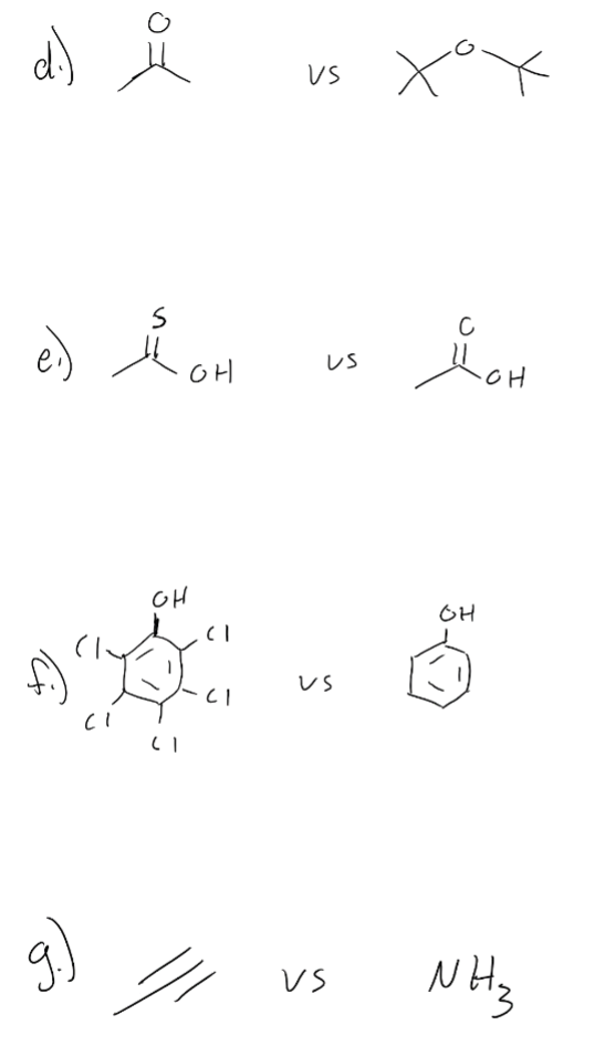Solved 3. Identify the more acidic compound AND explain why. | Chegg.com
