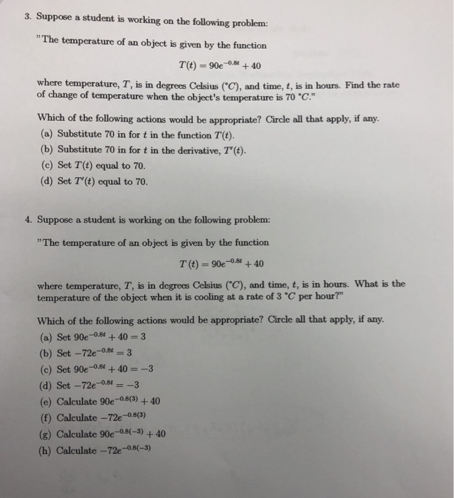 Solved 3. Suppose a student is working on the following | Chegg.com