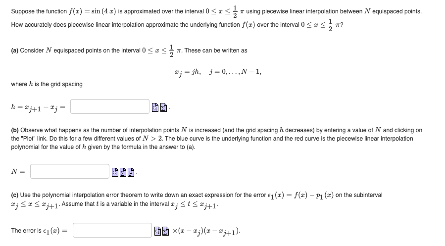 Solved Suppose the function f(x) = sin(4x) is approximated | Chegg.com