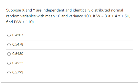 Solved Suppose X and Y are independent and identically | Chegg.com