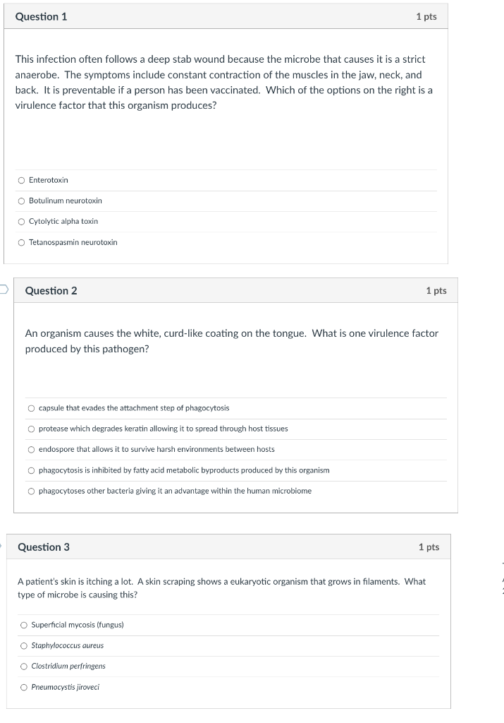 Solved This infection often follows a deep stab wound | Chegg.com