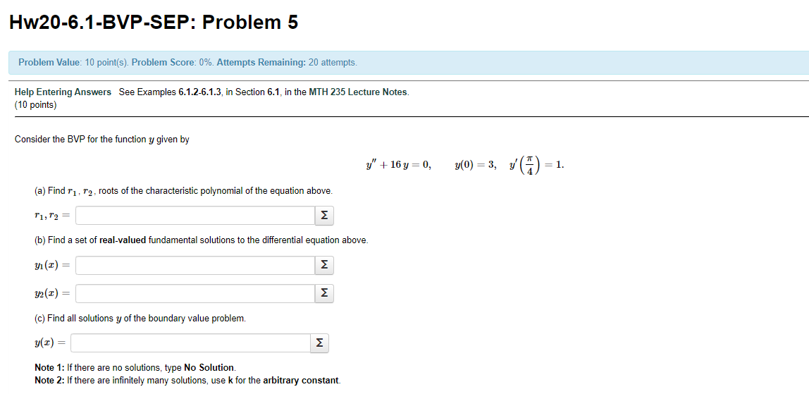 Solved Hw20-6.1-BVP-SEP: Problem 5 Problem Value: 10 | Chegg.com