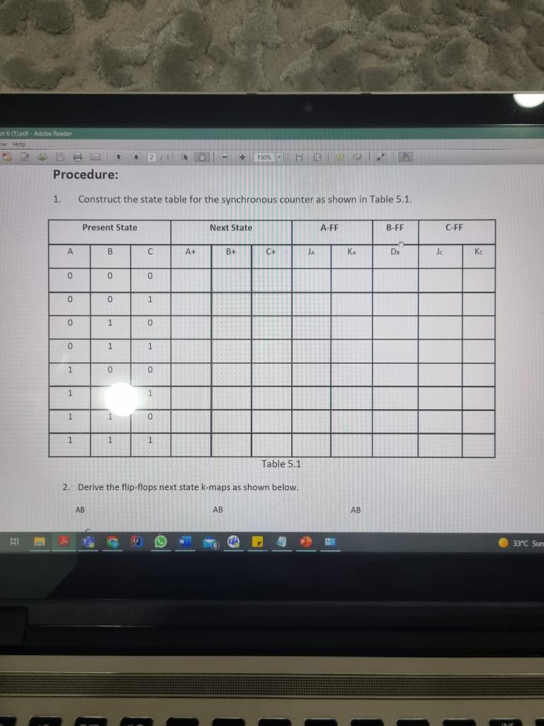 Solved iment 6 (1).pdf - Adobe Reader Findow Help 9 P A - 12 | Chegg.com