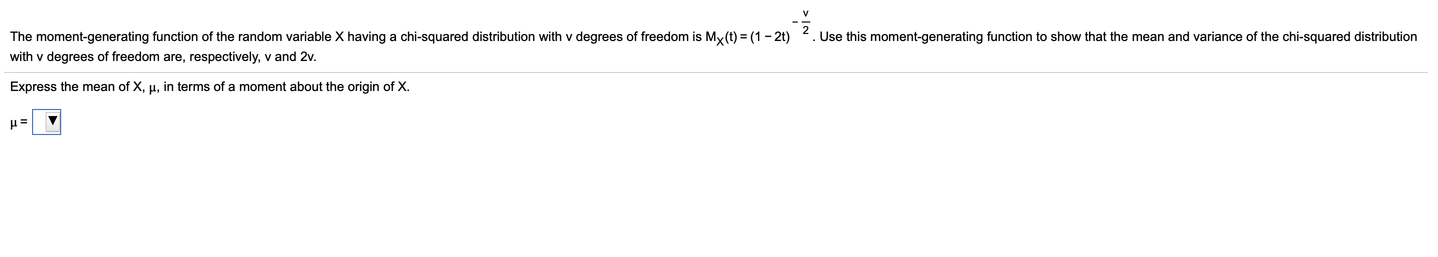 Solved The Moment Generating Function Of The Random Variable 6213