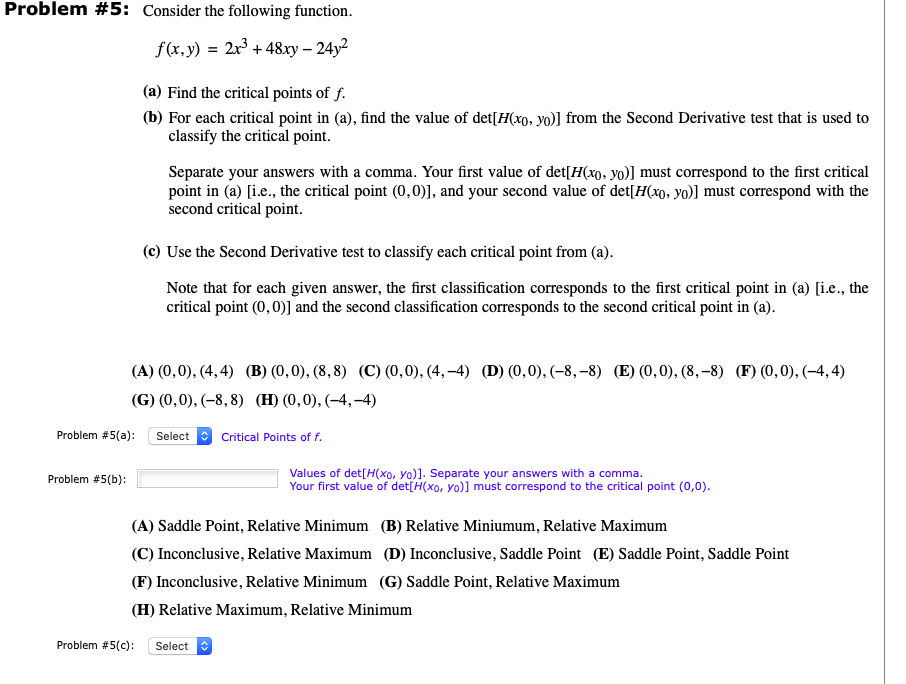 Solved Problem #5: Consider the following function. f(x,y) = | Chegg.com