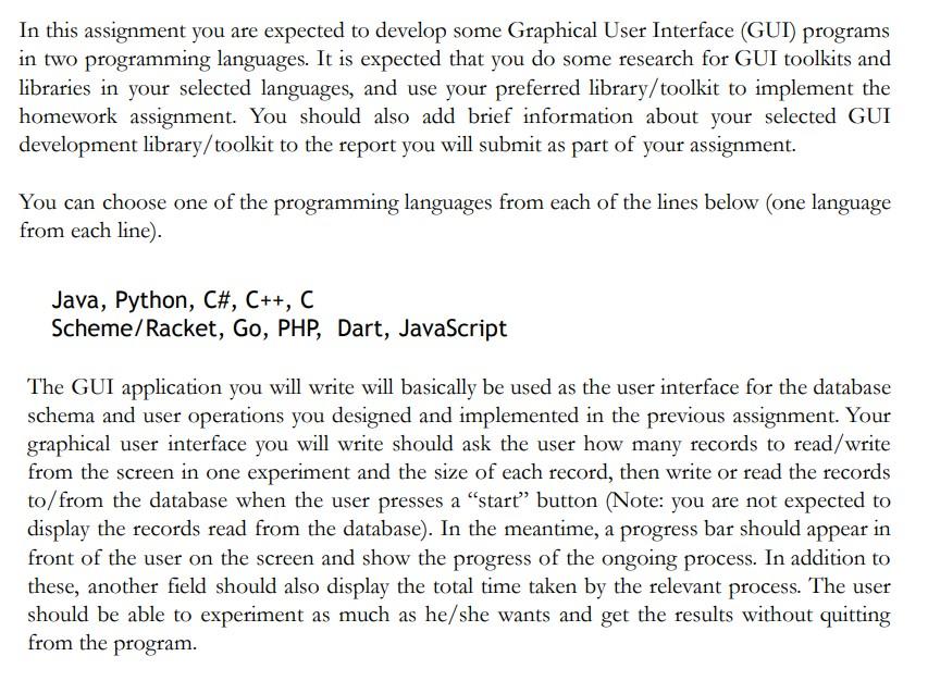 Solved In this assignment you are asked to develop some | Chegg.com