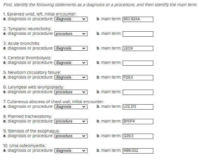Solved First, identify the following statements as a | Chegg.com