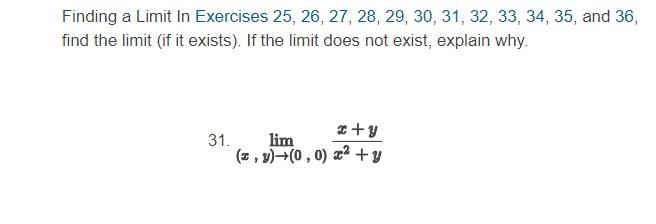 Solved Finding a Limit In Exercises 25, 26, 27, 28, 29, | Chegg.com