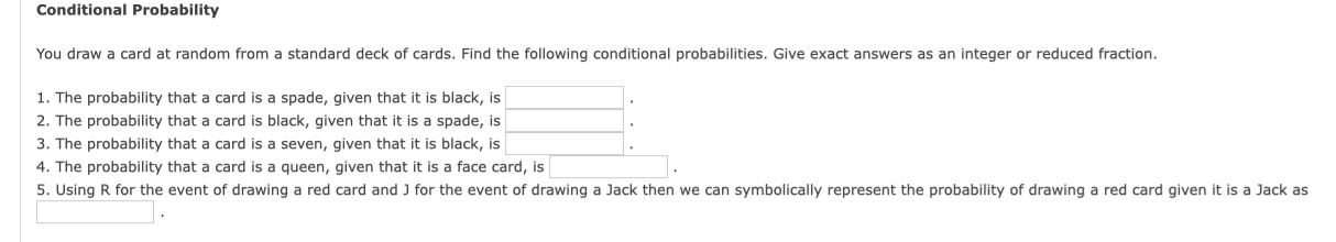 Solved You draw a card at random from a standard deck of | Chegg.com