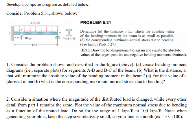 Develop a computer program as detailed below. | Chegg.com