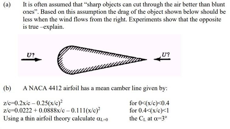 Solved (a) It is often assumed that “sharp objects can cut | Chegg.com