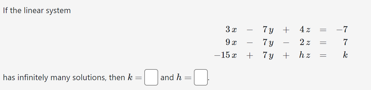 Solved If the linear | Chegg.com