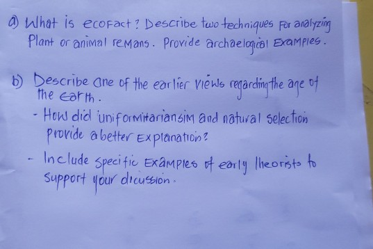 Solved the earth. a What is ecoFact ? Describe two | Chegg.com