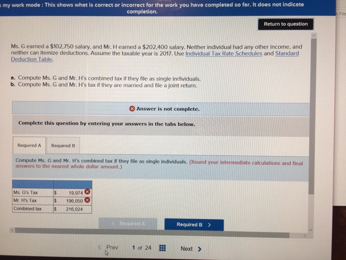 Solved my work mode : This shows what is correct or | Chegg.com