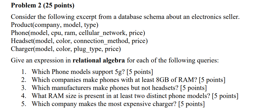 Solved Problem 2 (25 points) Consider the following excerpt | Chegg.com