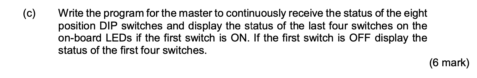 Solved 1. The eight position DIP switch in Fig. 1 is used | Chegg.com