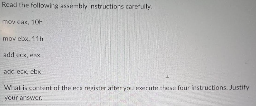 Solved Read the following assembly instructions carefully. | Chegg.com