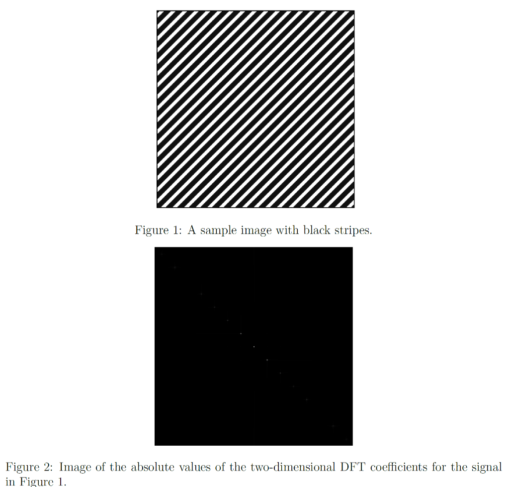 Solved Figure A sample image with black stripes. Figure 2: | Chegg.com