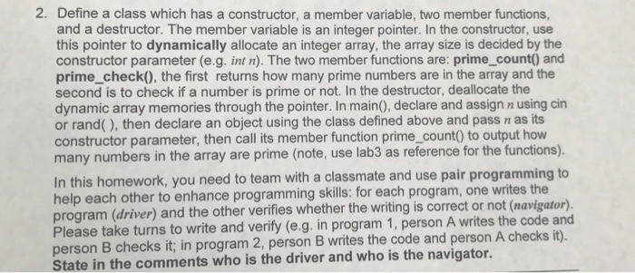 Solved Define A Class Which Has A Constructor A Member 4584