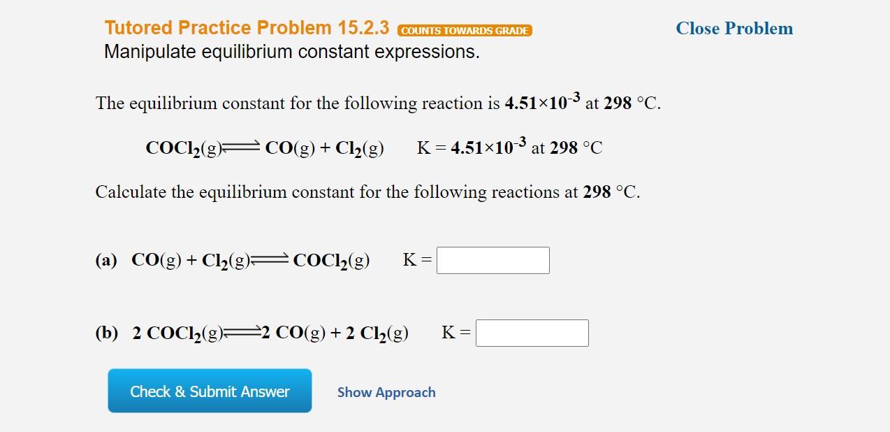 Solved Close Problem Tutored Practice Problem 15.2.3 COUNTS | Chegg.com