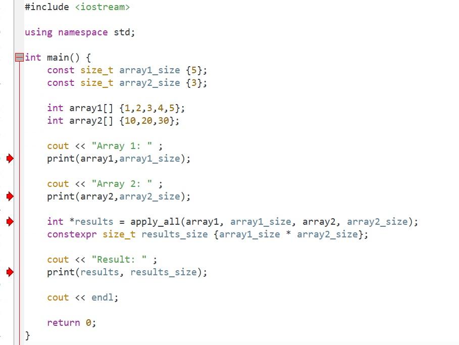 Solved C++ (Pointers) 1. Write a C++ function named | Chegg.com