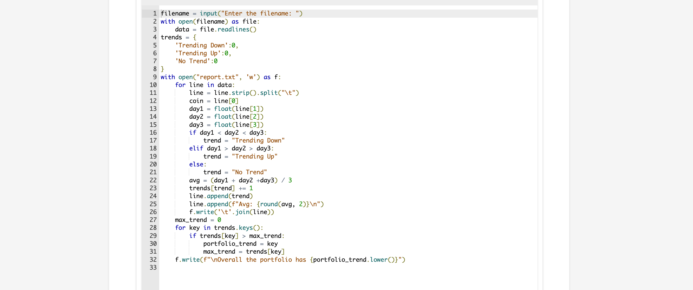 Solved Write a program that reads information from a tab | Chegg.com