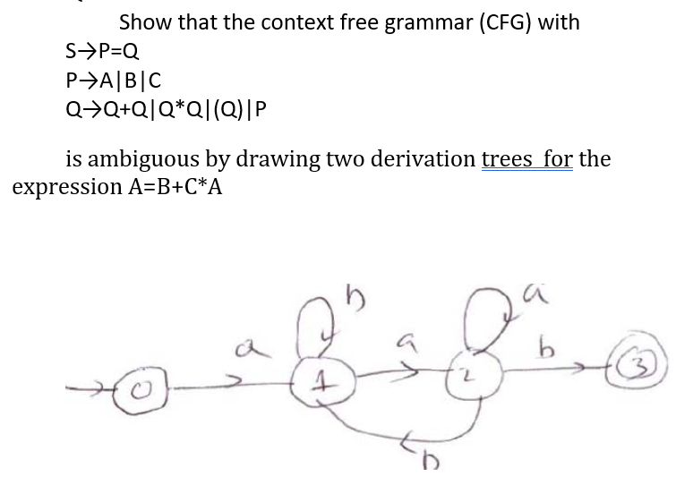 Solved Show that the context free grammar (CFG) | Chegg.com