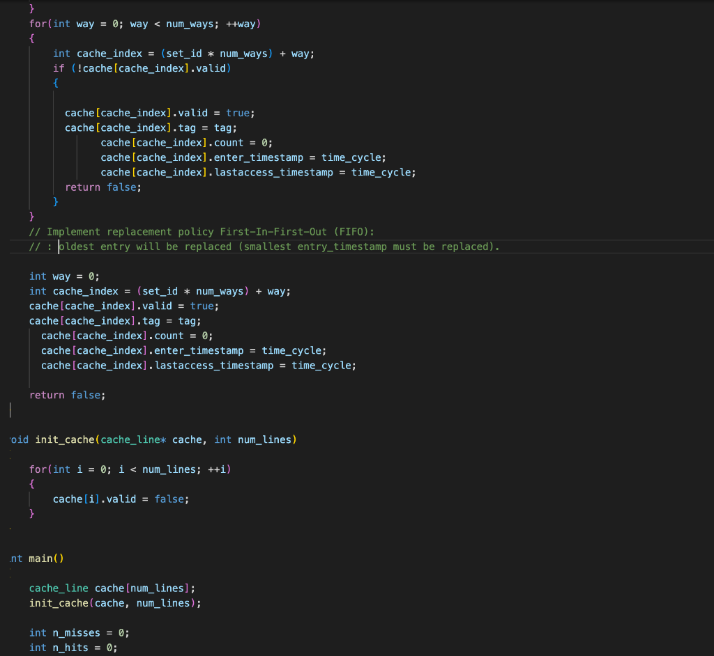 Solved C++ code Complete the code by implementing the | Chegg.com