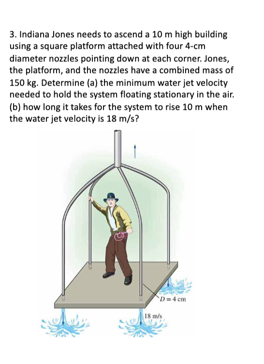 Solved 3. Indiana Jones needs to ascend a 10 m high building | Chegg.com